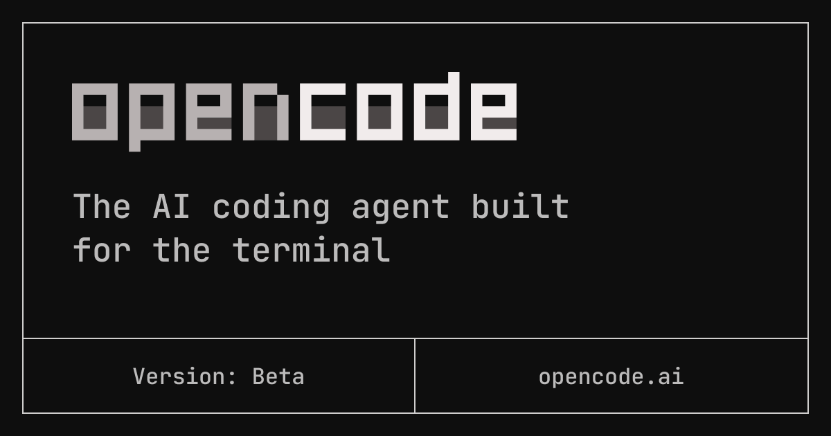 opencode | AI coding agent built for the terminal